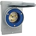 Amazon.com: Reliance Controls PB50 50-Amp (CS6375) NEMA 3R Power Inlet ...