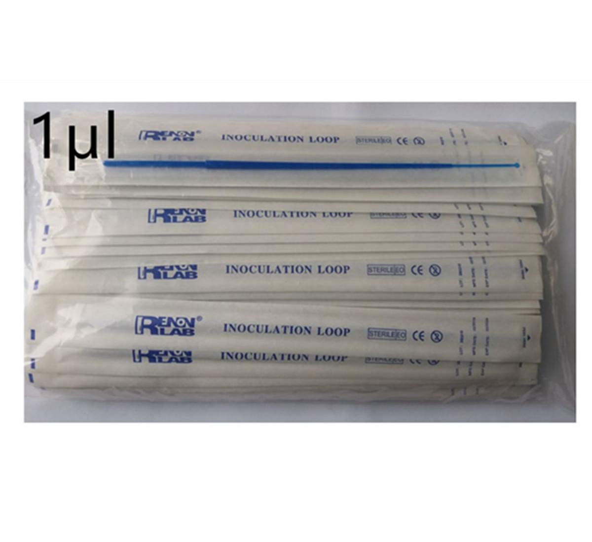 Mua Renon, 100 Counts 1μl Inoculating Loops, Sterile EO(Ethylene Oxide) Inoculation Loop, Each ...