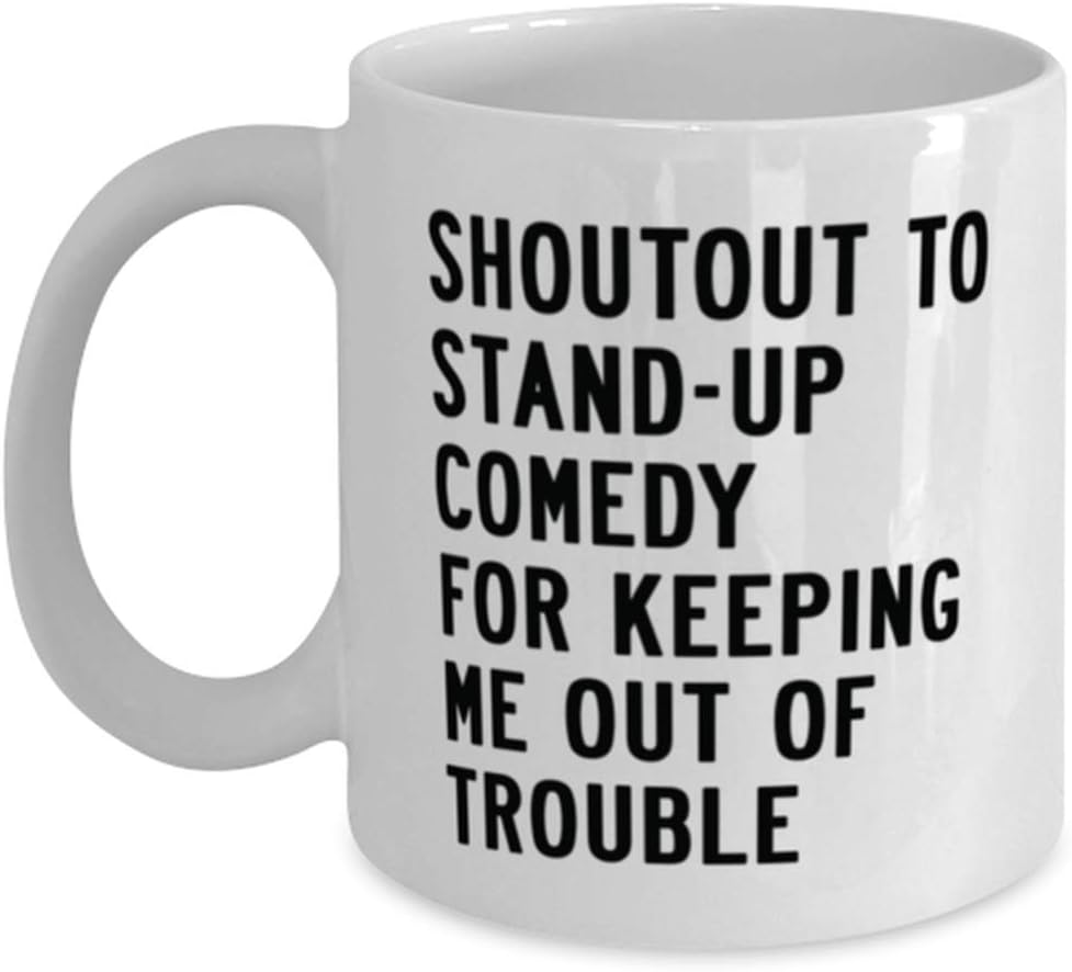 Amazon.com: Funny Stand-Up Comedy Coffee Cup Mug For Men Women: Kitchen ...