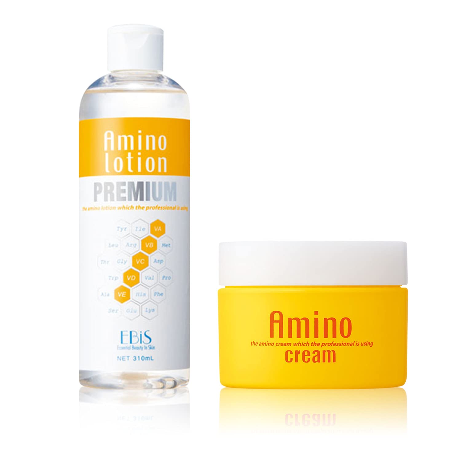 Mua EBiS Premium Amino Lotion 10.1 fl oz (310 ml) x Amino Cream 3.5 oz (100 g) Set, Moisturizing ...