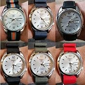 Amazon.com: Seiko Men's SNK385K Automatic Stainless Steel Watch: Seiko ...