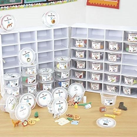 TTS Petit Pot Phoniques - French Phonics Pots MF00648: Amazon.co.uk ...