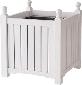 Amazon.com : DMC Products Lexington 16-Inch Square Solid Wood Planter ...