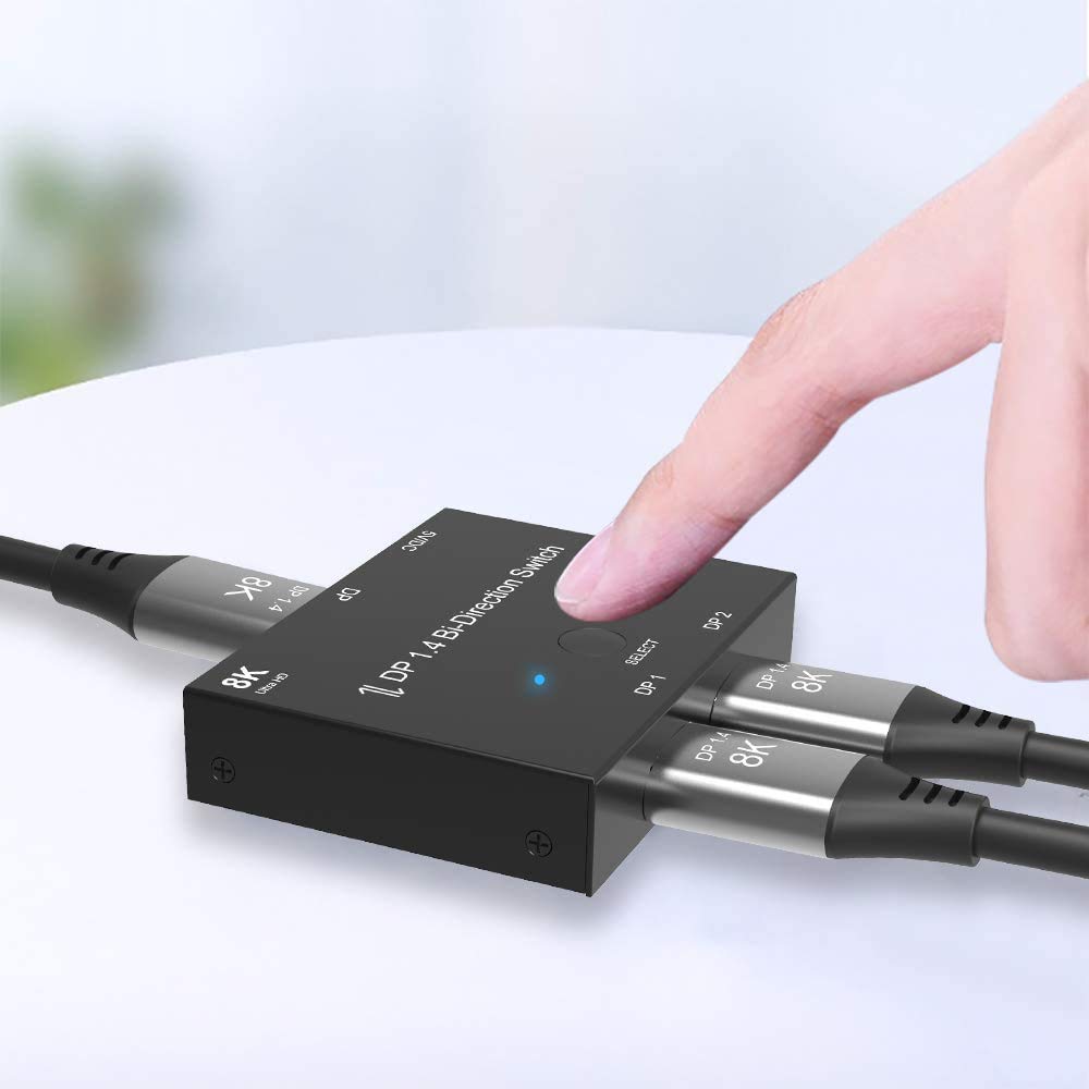 Mua Angusplay DisplayPort Switch 8K Splitter Bidirectional DP 1.4 Switcher Box 2 in 1 Out / 1 in ...