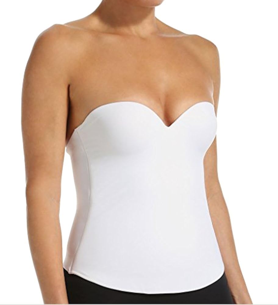 QT Strapless Convertible Bustier Bra 1100 40DD White At Amazon Women QT Strapless Convertible Bustier Bra 1100 40DD White At Amazon Women