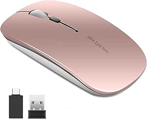 Amazon.com: Q5 Slim Rechargeable Wireless Mouse, 2.4G Portable Optical ...