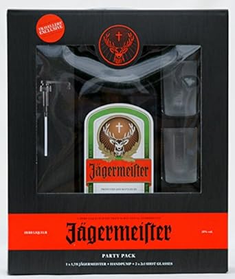 Jägermeister Party Pack 1,75 Liter + Gl.+Pumpe: Amazon.de: Bier, Wein ...