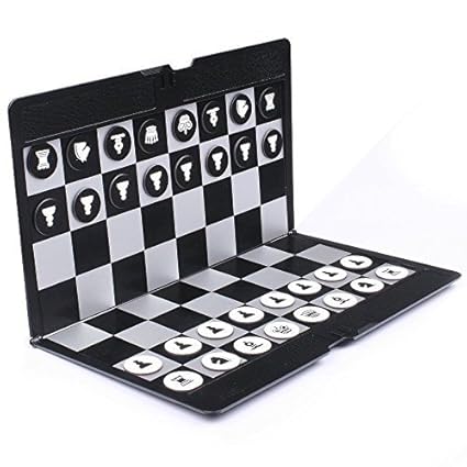 Buy Foldable Mini Magnetic Chess Set Portable Wallet Pocket Chess Board ...