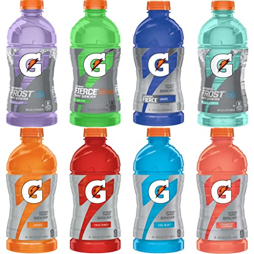 Gatorade Thirst Quencher Sports Drink 8 Flavors Variety Pack, 28 Fl Oz ...