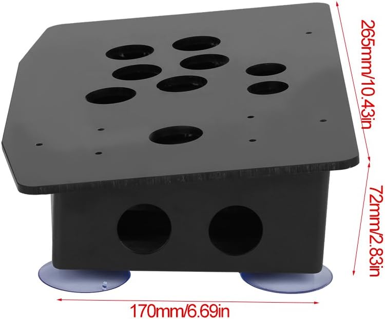 DIY Arcade Panel Acrylic Inclined & Joystick Case Replacement Black for ...