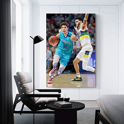 DFGHG LaMelo Ball And Lonzo Ball Poster Basketball Picture Wall Decor ...