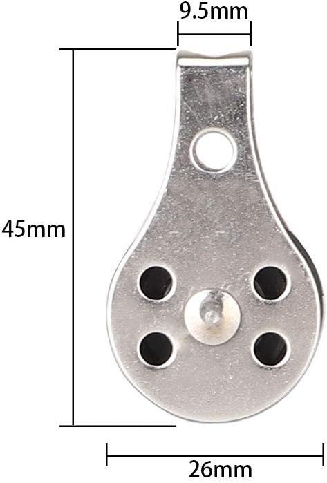 4 PCS Single Pulley Block, Pulley Wheel Sailing Block Pully Systems ...