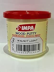 IMPA High Performance Water-Based Wood Filler- 8 Oz Jar - (Light Walnut ...