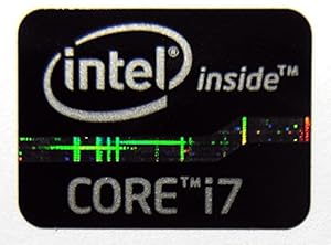 Amazon.com: Original Intel Core i7 Inside Sticker Black Edition 15.5 x ...