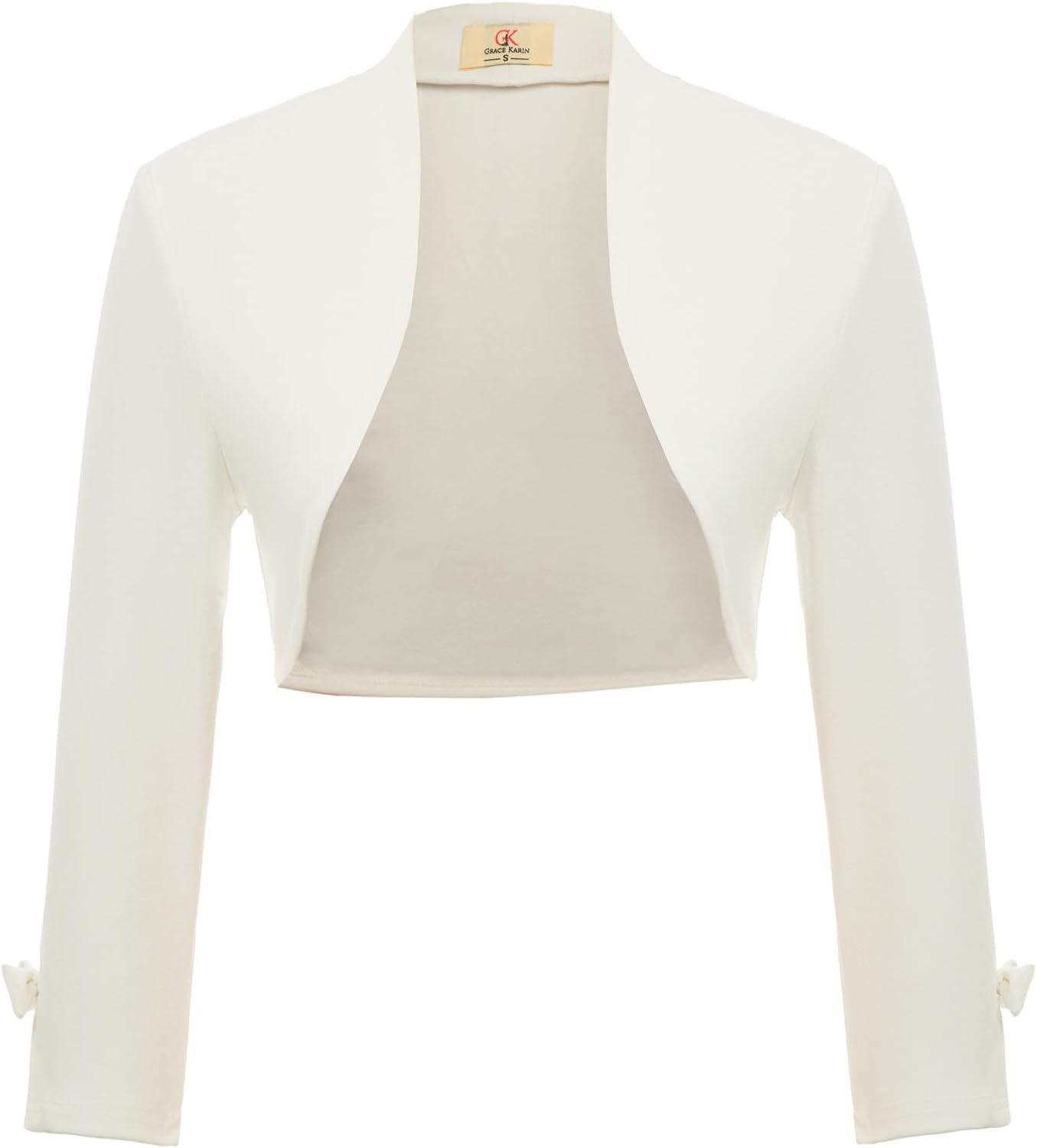 GRACE KARIN Mujer Bolero Elegante con Manga Larga Frente Abierto con ...