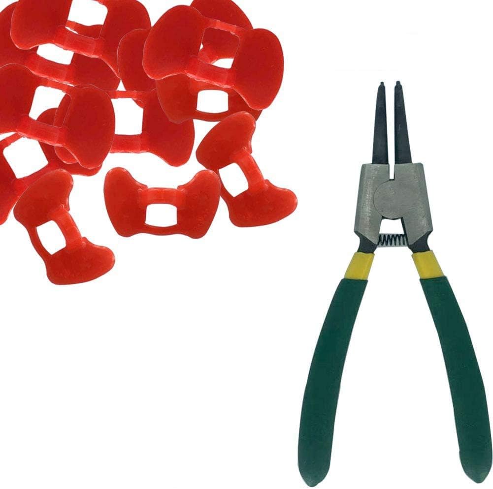 Weilan 20 Pieces Pinless Peepers with Pliers Chicken Peepers Eye ...