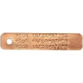 Amazon.com: Custom Stamped Copper Trap Tags | Heavy-Duty Weatherproof ...