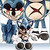 15.5 Inch Sonic Lord X Plush, Evil Sonic.exe Stuffed Plush Toy, Sonic ...