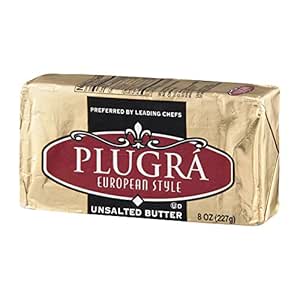 Plugra European Style Unsalted Butter, 8 Ounce (Pack of 12): Amazon.com ...