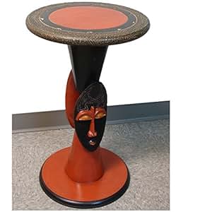 Amazon.com: African Arts Table & Pedestal: Kitchen & Dining