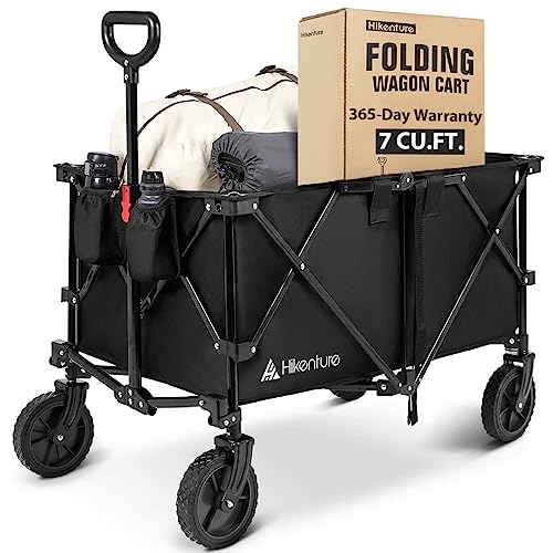 Hikenture Collapsible Wagon with 200L Large Capacity, Utility Wagons ...