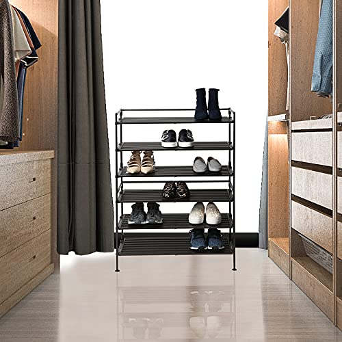 Seville Classics Multi Level Shoe Rack Sturdy Freestanding Shelf for ...