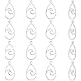 Amazon.com: UNICRAFTALE 16Pcs Stainless Steel Wave Teardrop Charms ...