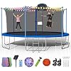 Viicaa Outdoor Trampoline for Kids and Adults - 16 FT Trampoline with ...
