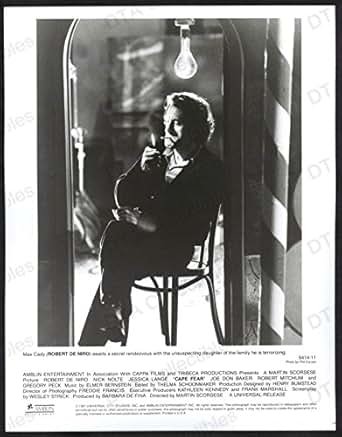 MOVIE PHOTO: CAPE FEAR-8X10 B&W PHOTO-ROBERT DE NIRO AS MAX CADY FN at ...