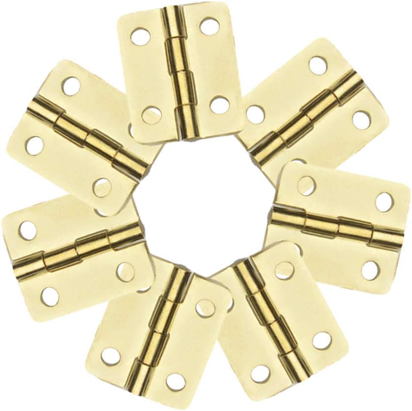 50 Pieces Mini Hinges, Stainless Steel Door Hinges, Small Hinges ...