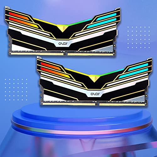 OLOy DDR4 RAM 16GB (2x8GB) Warhawk Aura Sync RGB 3600 MHz CL18 1.35V ...