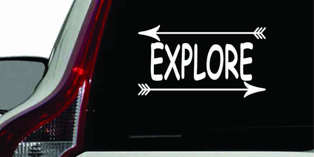 Amazon.com: Explore Two Arrows Version 1 Car Vinyl Sticker Decal Bumper ...