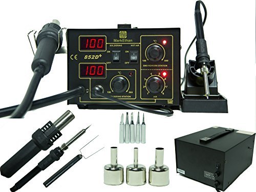 2 in 1 SMD Soldering Hot Air Rework Station + Stand 3 Nozzle 5 - Want ...
