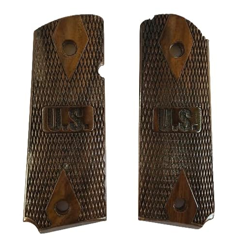 WWII US Army Original M1911 / 1911 .45 Colt Walnut Wood Pistol Grips ...