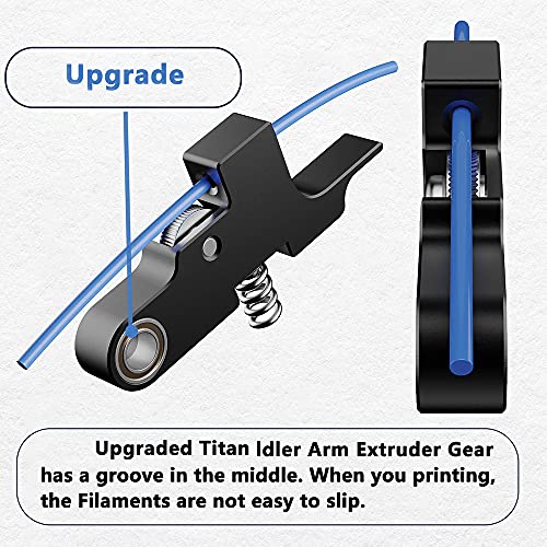 Upgrade Metal Extruder Idler Arm with Groove Bearing Gear Compatible ...