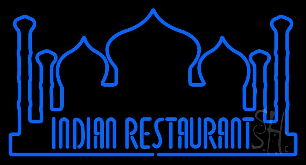 Mua Indian Restaurant With Taj Mahal Logo LED Neon Sign 13 x 24 ...