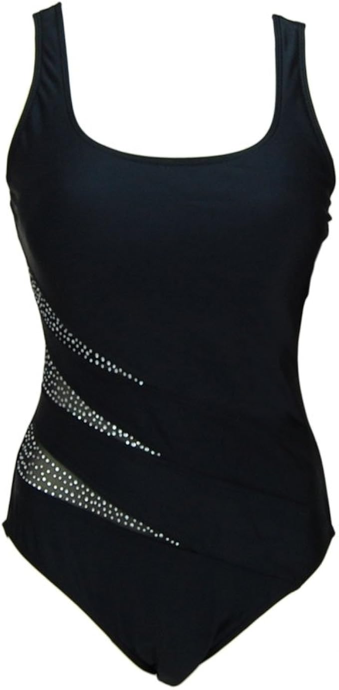 Beach Joy Women's Sexy Cut-Out Retro Padded One Piece & Sheer Wrap ...