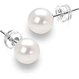 Amazon.com: 14k Yellow Gold and White Freshwater Cultured Pearl ...