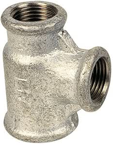 En forma de T de hierro galvanizado reducido, diámetro de 50 mm (2 ...