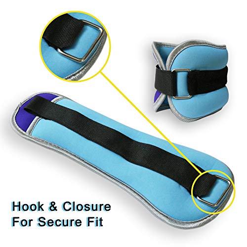 Vaupan Small Ankle Wrist Weights, Mini Leg Arm Hand Cuff Weights for ...