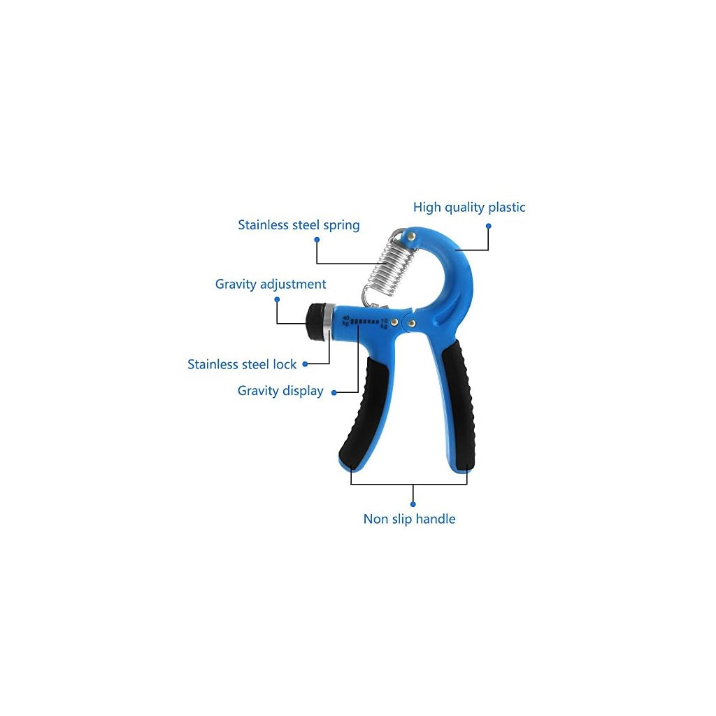 Hand Grips Strengthener Adjustable Resistance 22-88 Lbs, Hand Exerciser ...