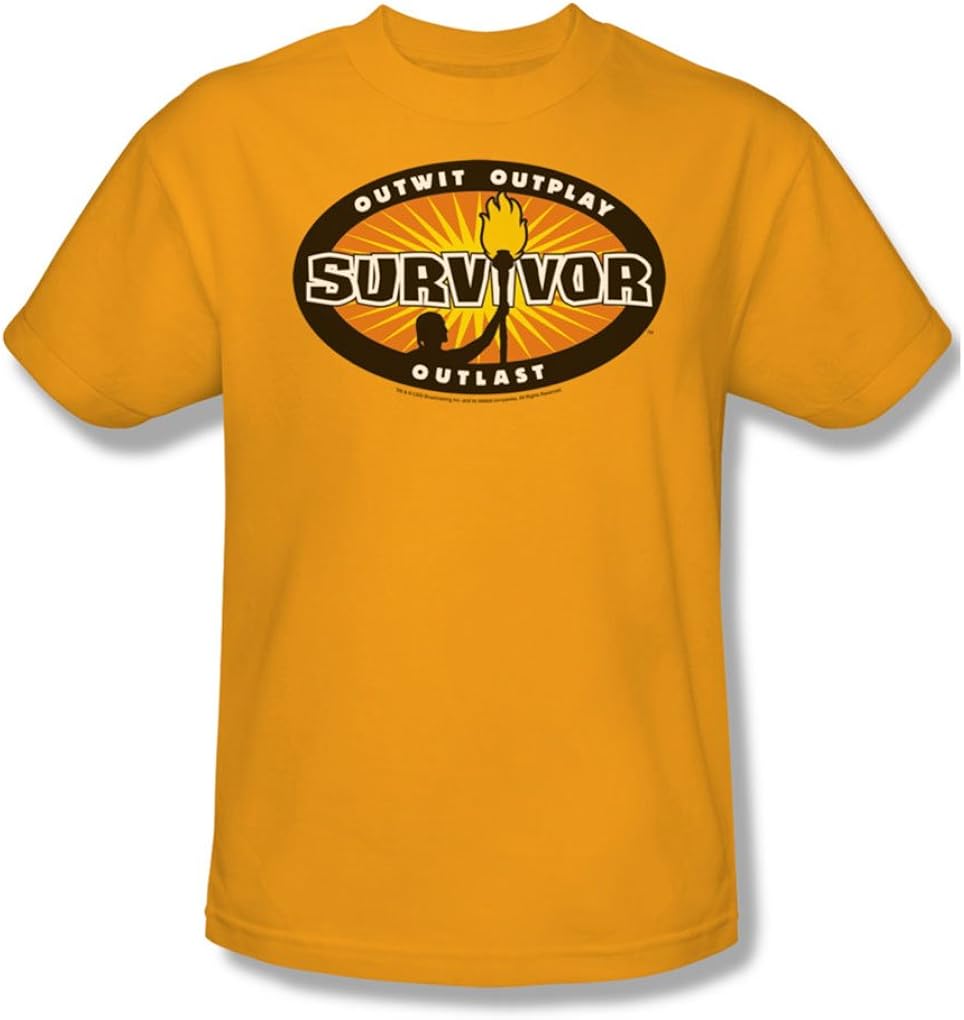 Amazon.com: CBS - Survivor/Survivor Gold Burst Adult T-Shirt in Gold ...