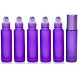 Amazon.com : Kesell 10pcs Essential Oil Roll-on Bottles with Aluminum Cap, 10ml Frosted Purple ...