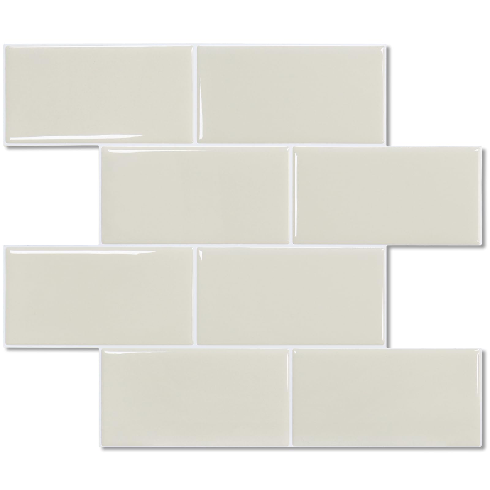 STICKGOO 10-Sheet Subway Tile Peel and Stick Backsplash, Self Adhesive ...