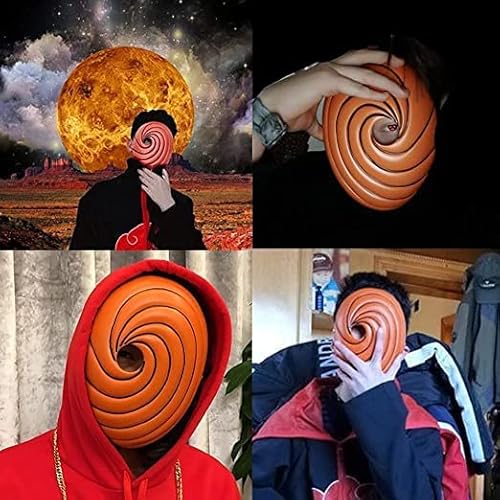 Tobi Orange Mask Krafty Kustomz Cosplay Anime Obito Mask Halloween