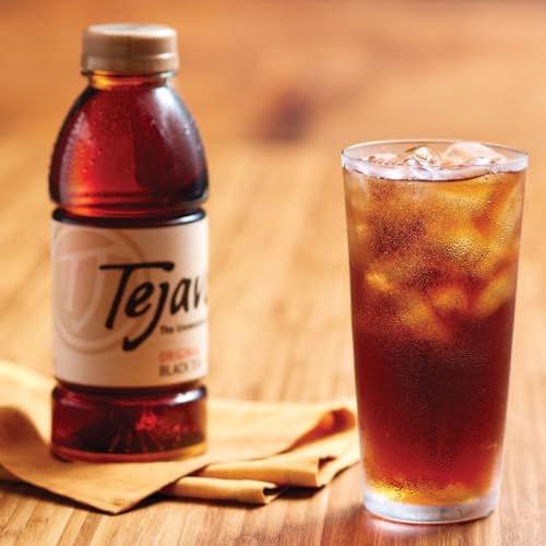 Tejava Original Unsweetened Black Iced Tea, 12 Pack, 16.7oz PET Bottles ...