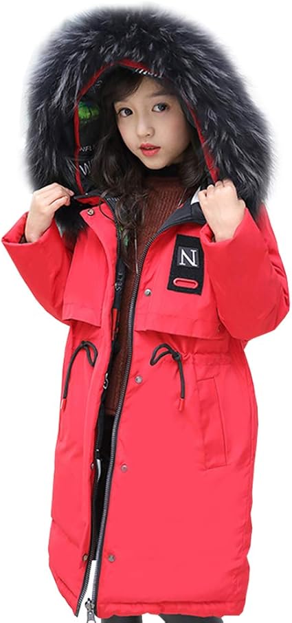 YFCH YFCH Mädchen Jacke Gr. Höhe = 140 cm, rot Jacken: Amazon.de ...