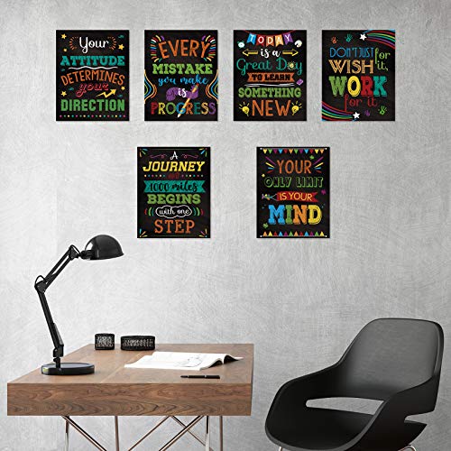 13 pieces Motivational Posters for Classroom, Laminated Inspirational ...