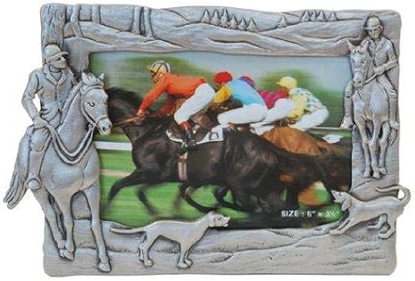 Amazon.com - GiftsOGifts Horse Racing Picture Frame, 3.5" x 5" - Single ...