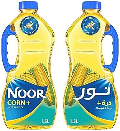 Noor, Corn Oil, PET, 2x1.5l price in Saudi Arabia | Amazon Saudi Arabia ...